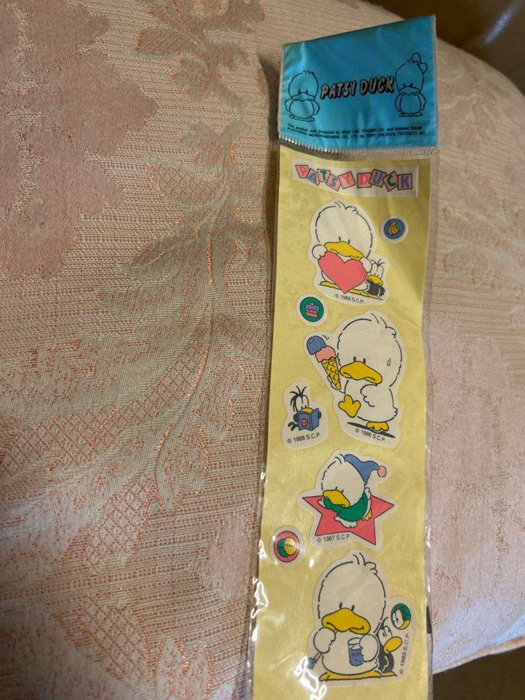 絕版80年代Patsy Duck 貼紙, 興趣及遊戲, 手作＆自家設計, 文具 - Carousell