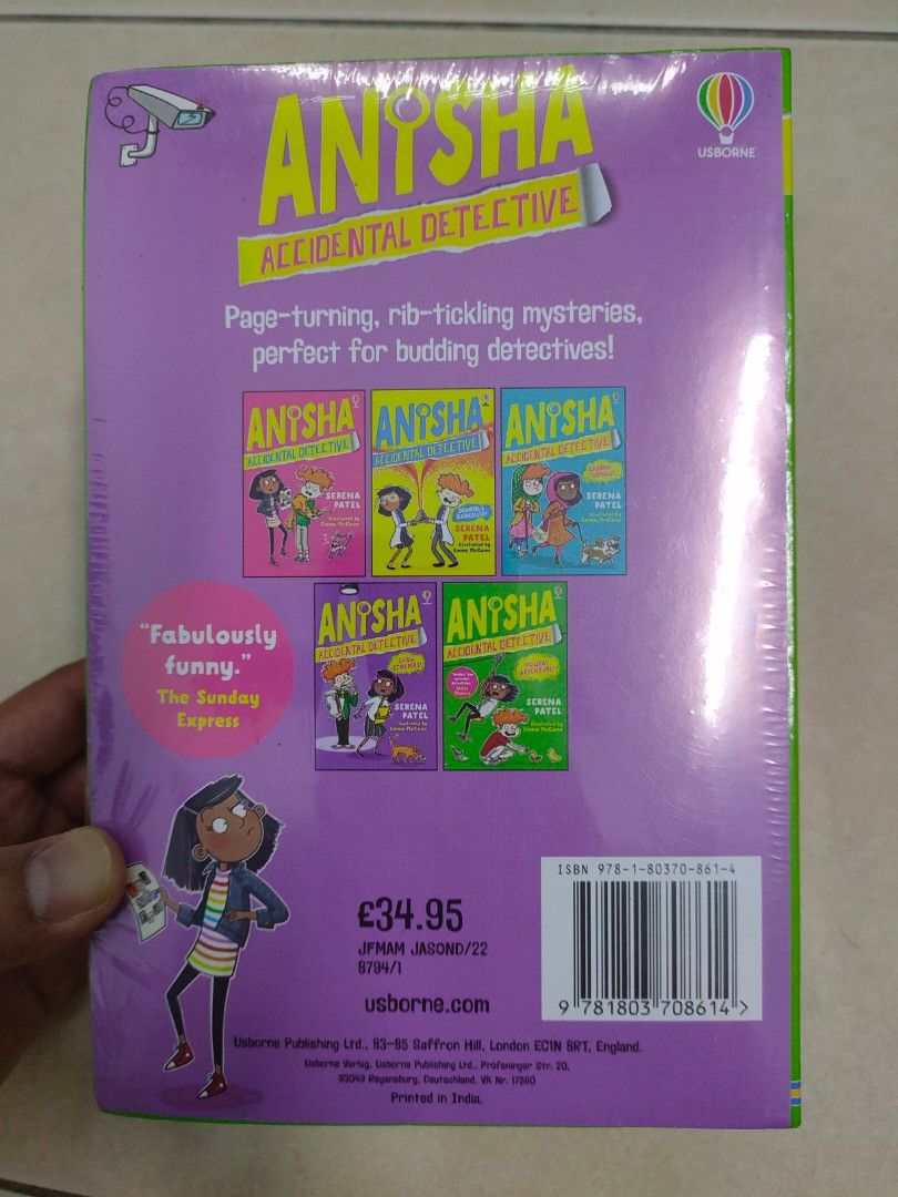 [ 100% Original ] Anisha, Accidental Detective Collection (5 Books Set) by Serena Patel (YA ...