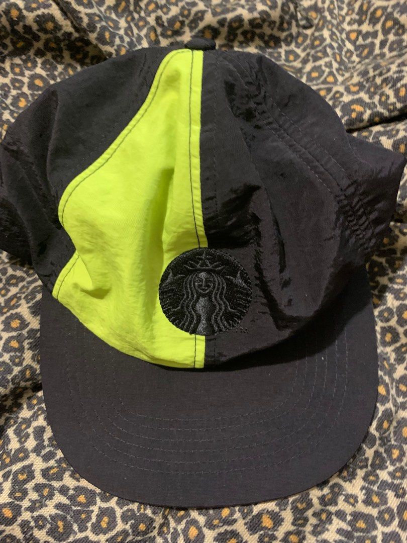 二手 古著 Starbucks x Undefeated 星巴克 拼接 機能 輕薄 老帽 棒球帽cap, 他的時尚, 手錶及配件, 棒球帽、帽 ...