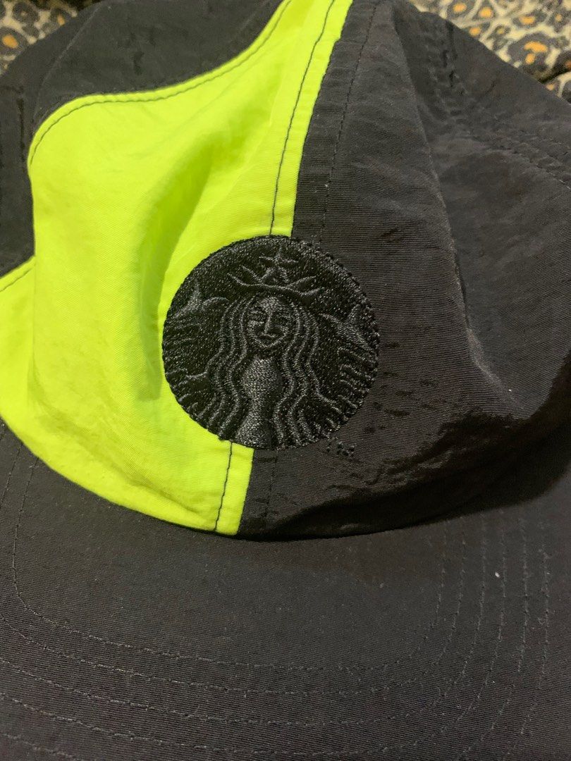 二手 古著 Starbucks x Undefeated 星巴克 拼接 機能 輕薄 老帽 棒球帽cap, 他的時尚, 手錶及配件, 棒球帽、帽 ...