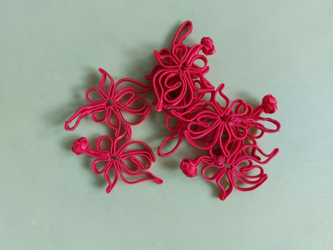 中式花鈕 Chinese flower buttons, 興趣及遊戲, 手作＆自家設計, 文具及工藝 - 手作 - Carousell