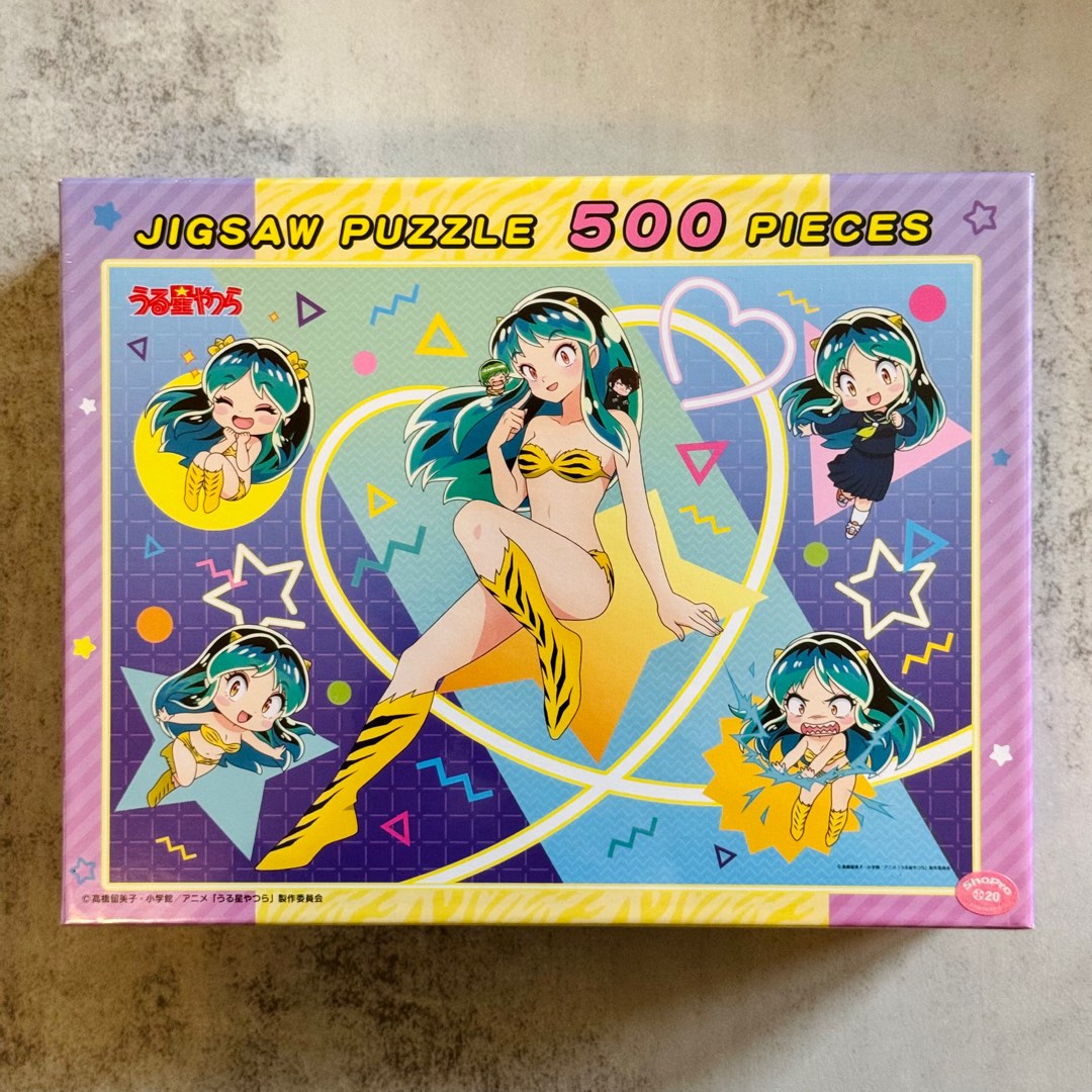 全新日版 Ensky Epoch 砌圖500塊 （38x53cm) 山T女福星 阿琳 高橋留美子 うる星やつら 馬賽克圖案 Epoch puzzle 拼圖 啤牌 撲克牌, 興趣及遊戲, 玩具 ...