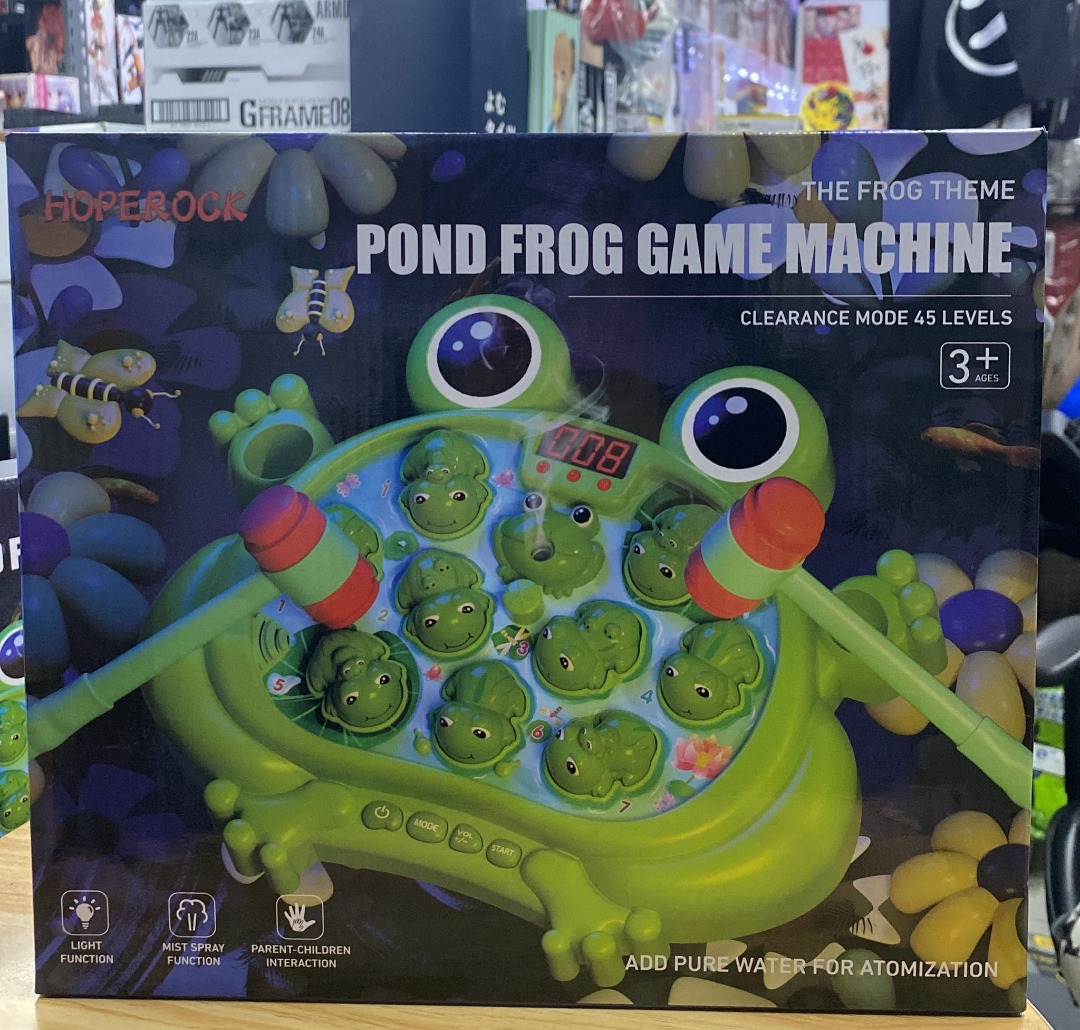 全新 大量現貨 Hoperock Pond Frog Game Machine The Frog Theme 打青蛙遊戲 打地鼠 親子游戲 桌 ...