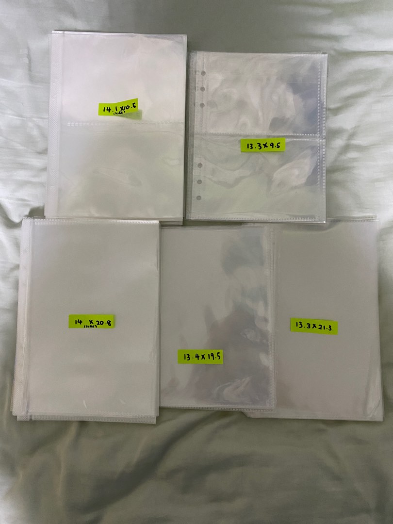 A5 binder clear plastic sleeve pocket clearance kpop, Hobbies & Toys, Memorabilia & Collectibles ...