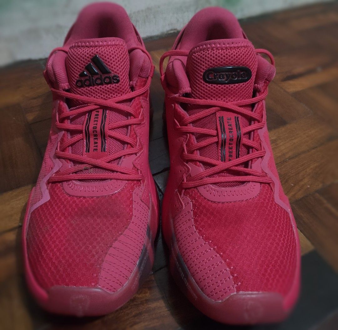 Adidas Donovan Mitchell DON Issue #2 Crayola Red, Men's Fashion, Footwear, Sneakers on Carousell
