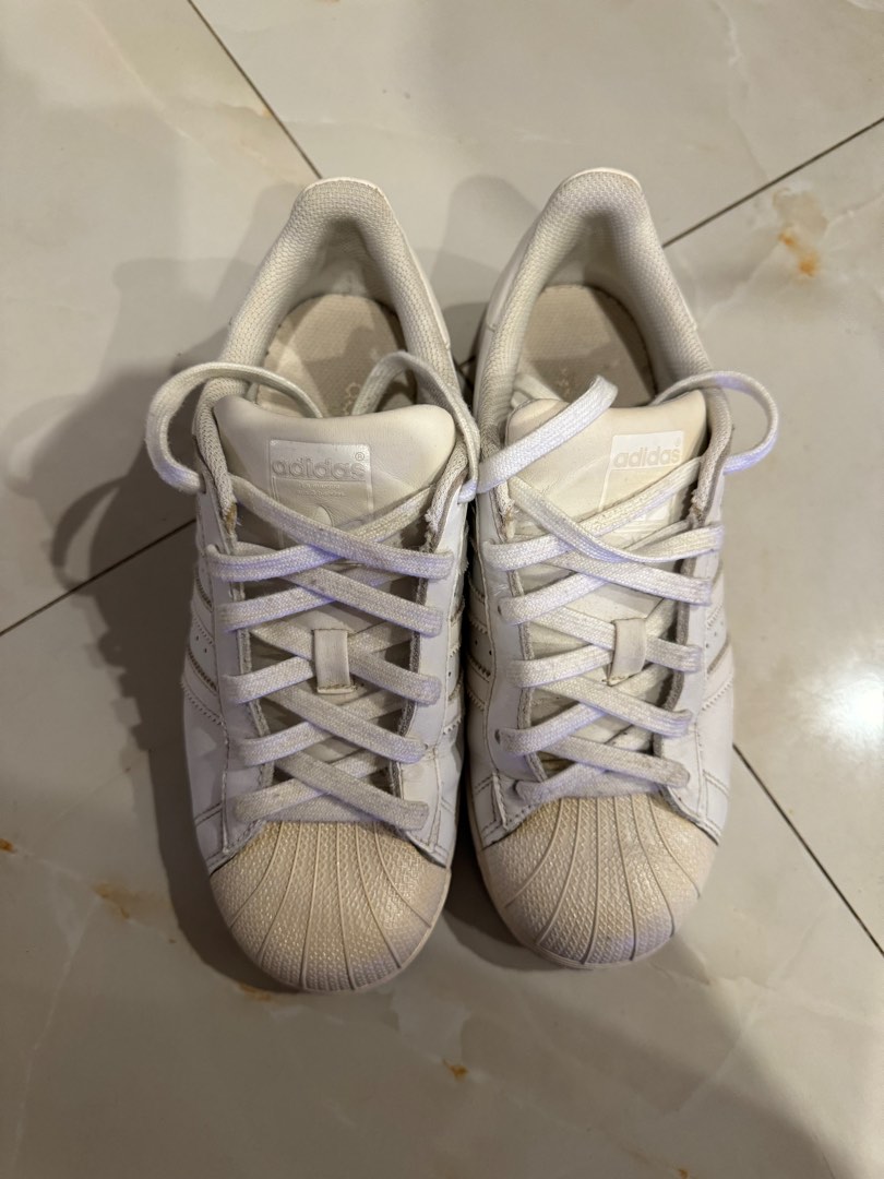 Adidas Superstar All White, Women's Fashion, Footwear, Sneakers on ...