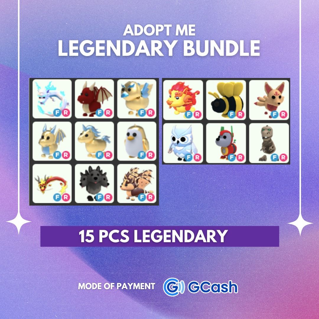 ADOPT ME 15 PCS FR LEGENDARY BUNDLE, Hobbies & Toys, Toys & Games on ...