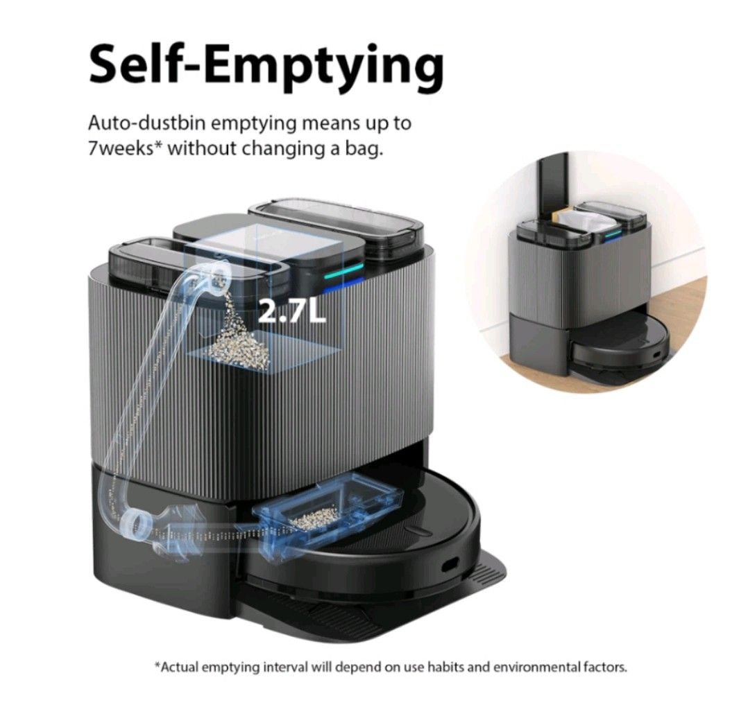 Airbot Robotic Vacuum Pro Ultra L108S , 8000Pa, TV & Home Appliances, Vacuum Cleaner ...