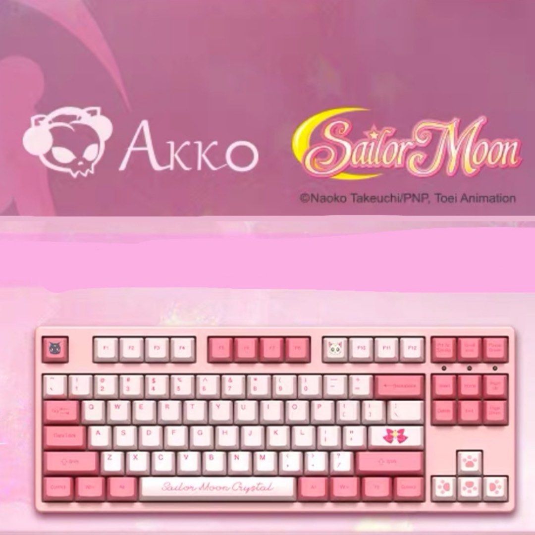 Akko Sailor Moon Keyboard Wire Type C For Laptop Desktop Computer