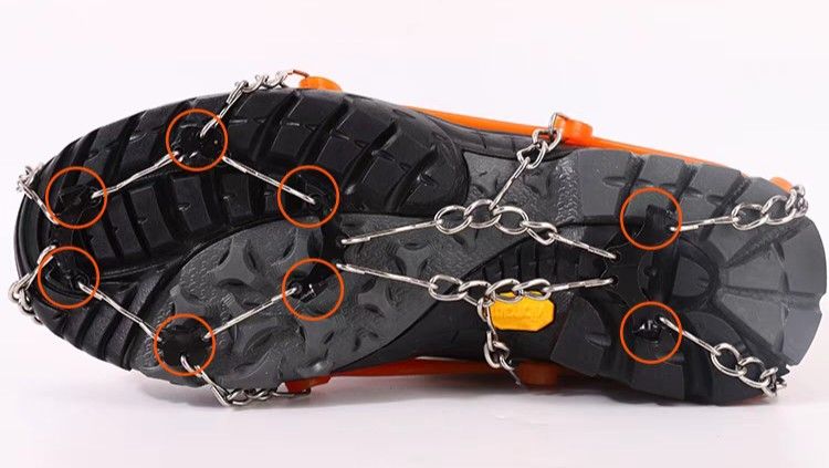 Anti Slip 8-Teeth Ice Snow Shoes Spike Grip Boots Chain, Sports ...