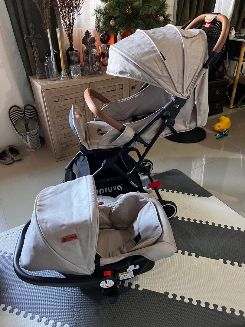 Apruva Trek Travel System (Gray), Babies & Kids, Going Out, Strollers ...