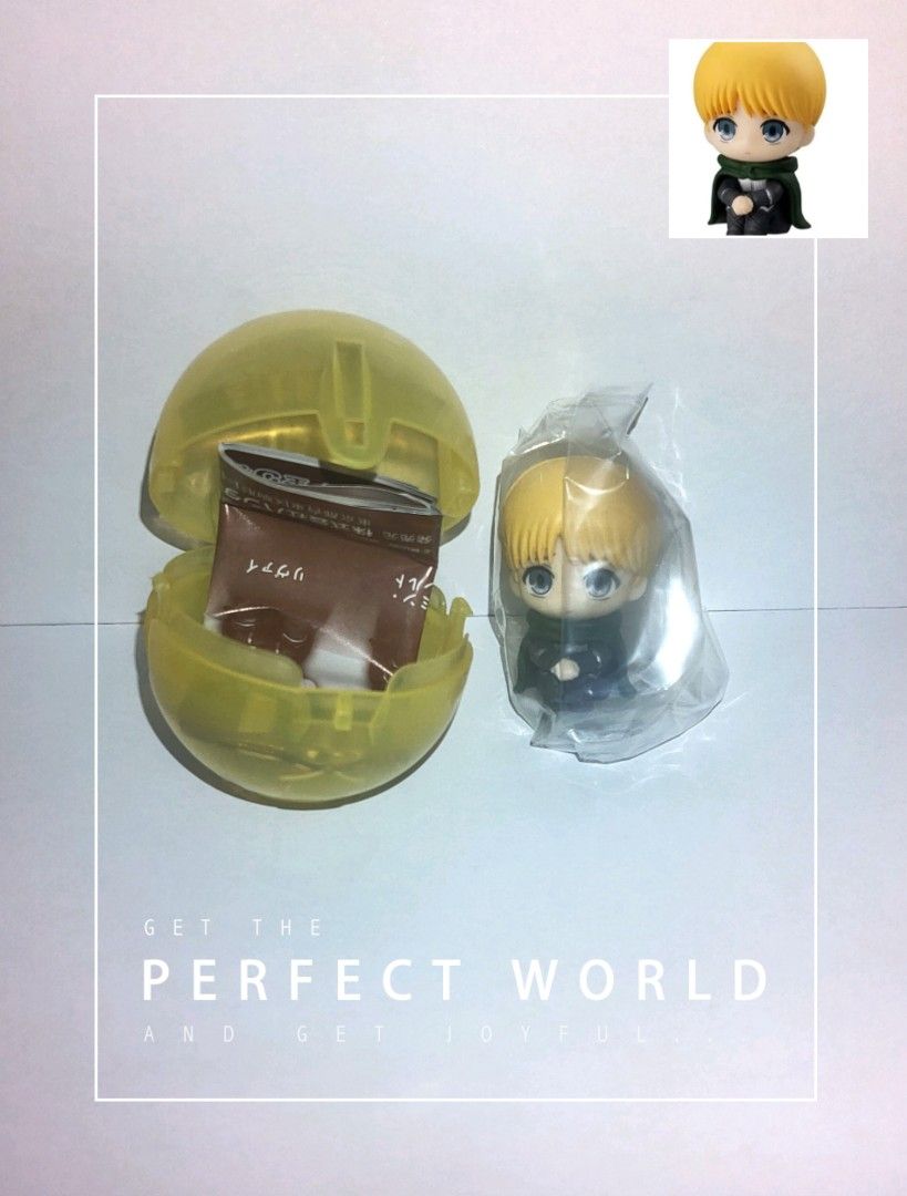 Armin attack on titan(aot) mini figure(gashapon), Hobbies & Toys, Toys ...