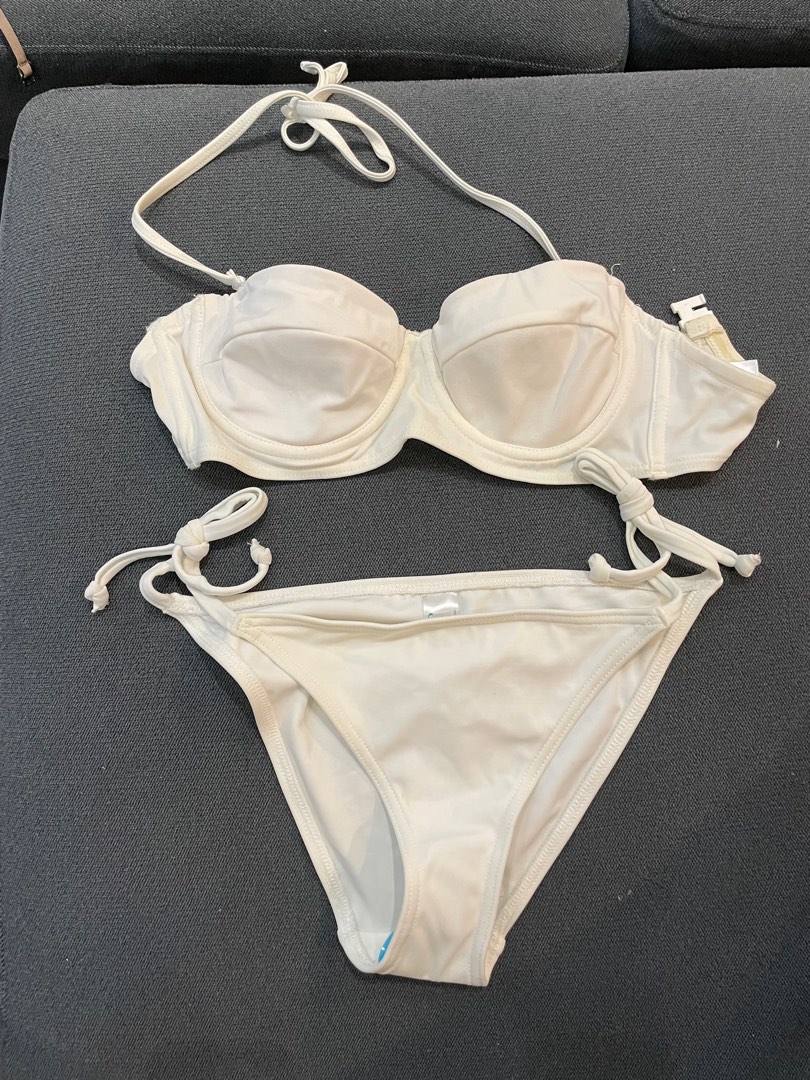 Asos bikini white S, Women's Fashion, Swimwear, Bikinis & Swimsuits on ...