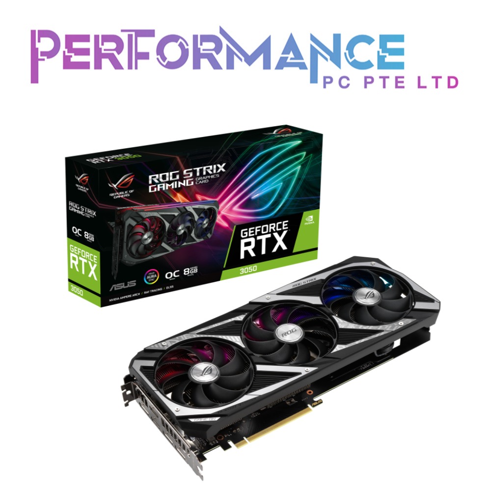 ASUS ROG Strix GeForce RTX 3050 OC Edition 8GB GDDR6 Graphics Card (3 ...
