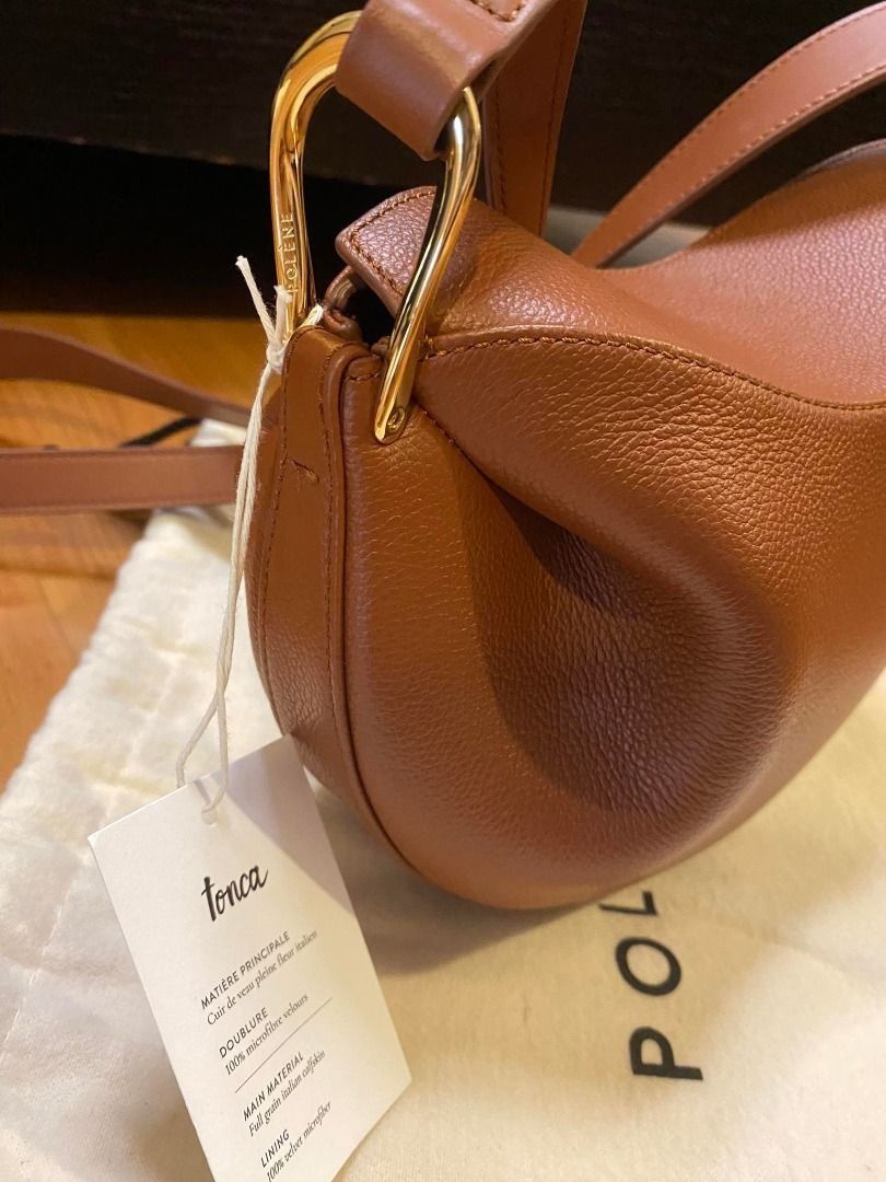AUTH Polene Tonca Shoulder Crossbody Bag in Cognac, Luxury, Bags ...