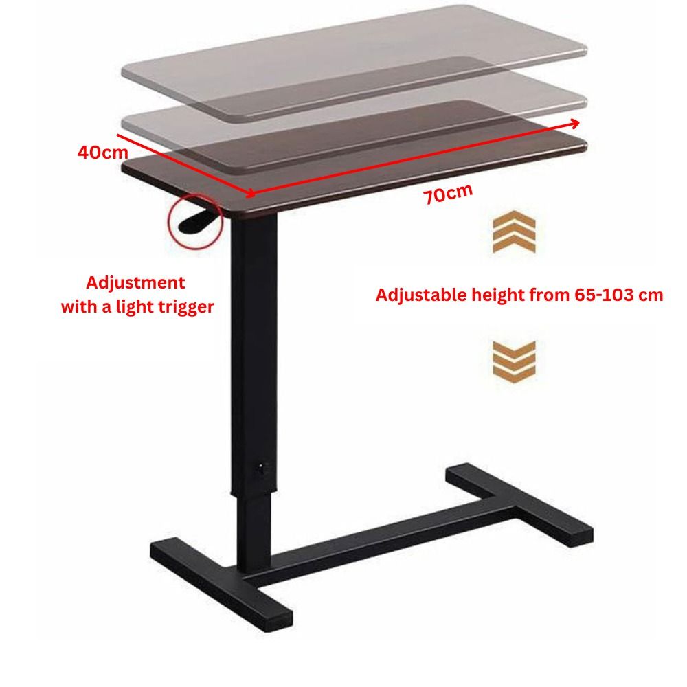 BedSide Mobile Table / Standing Computer Table / Desk / Coffee Table ...