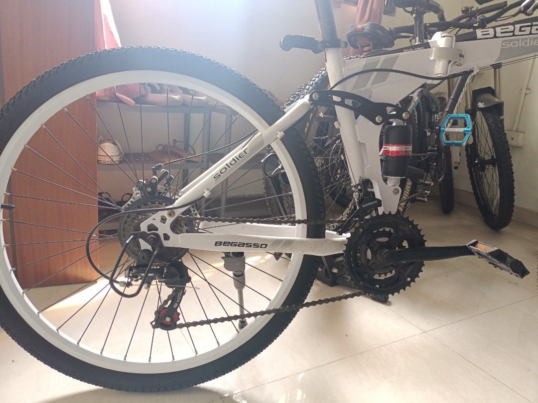 Begasso Full Sus folding MTB, Sports Equipment, Bicycles & Parts ...