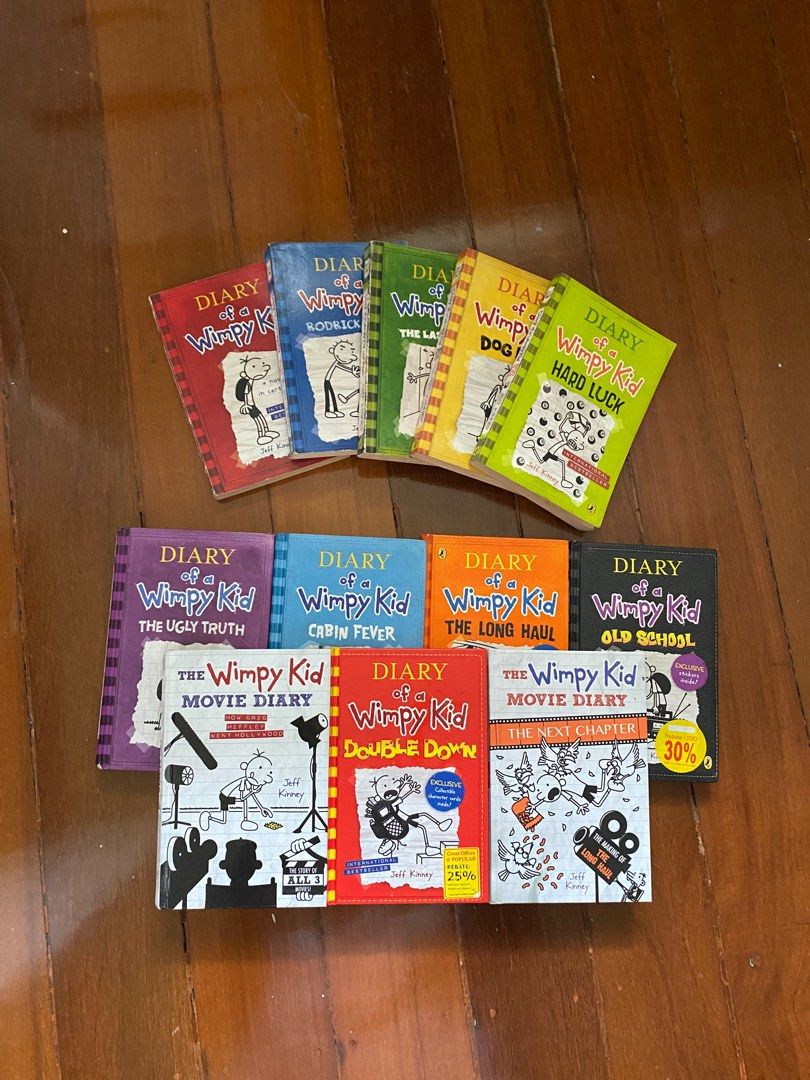 Bundle/Individual - Diary of a Wimpy Kid Full Set, Hobbies & Toys ...