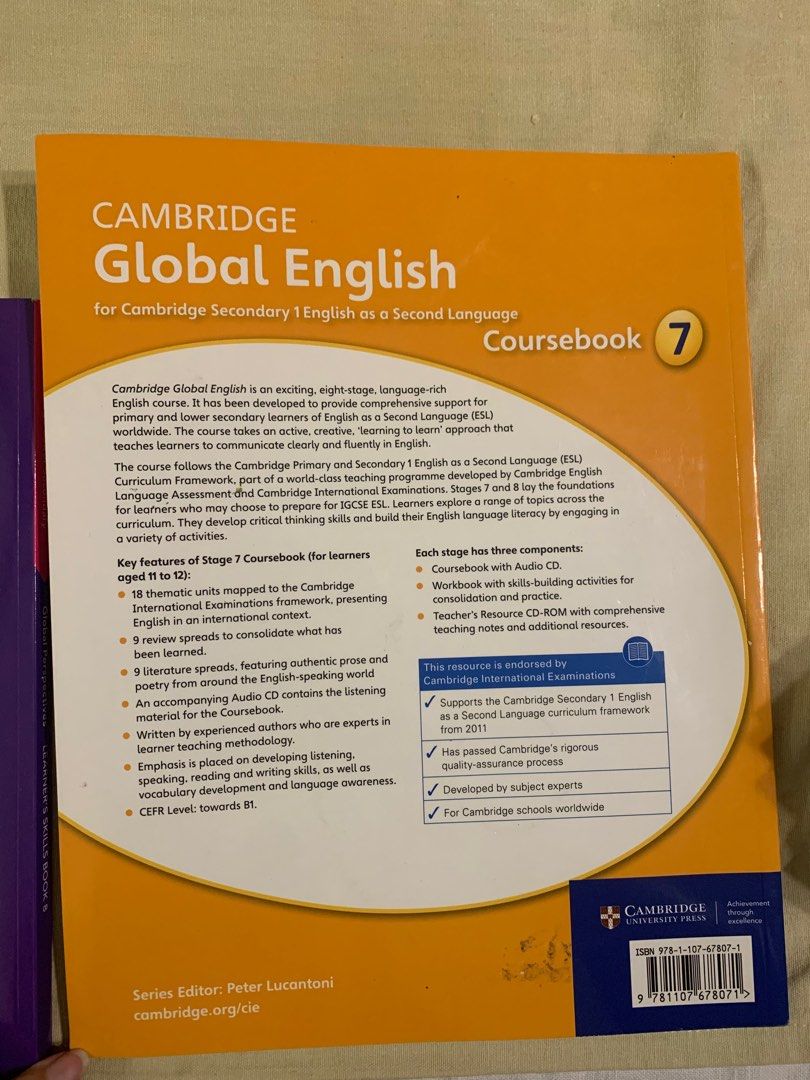 Cambridge Global English Course book 7 (including unused cd), Hobbies ...