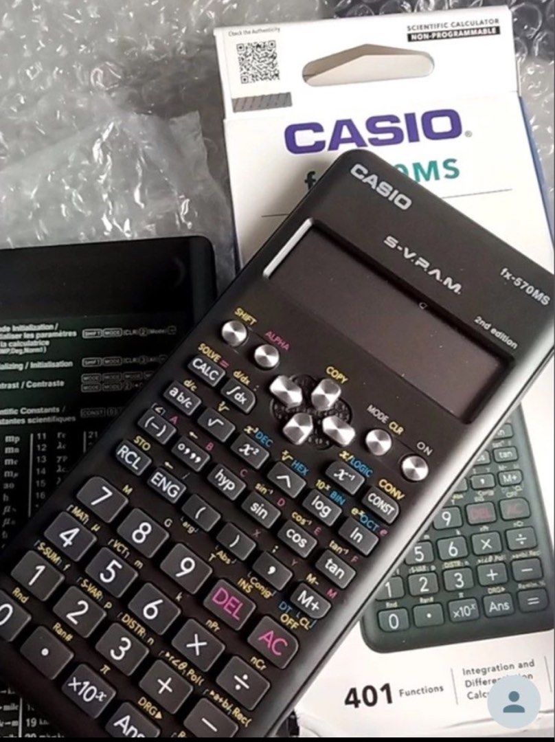 Casio Scientific Calculator FX-570MS 2nd Edition (1 Year Warranty ...