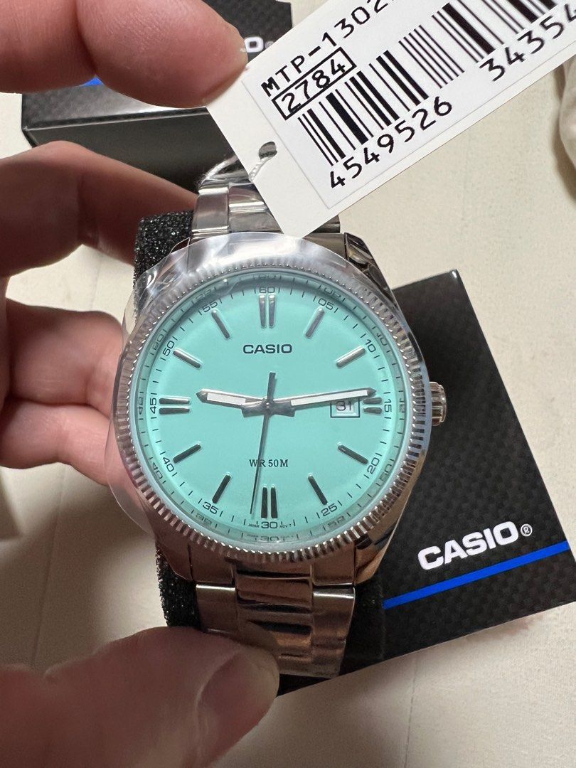 Casio Tiffany Dial, Men's Fashion, Watches & Accessories, Watches on ...