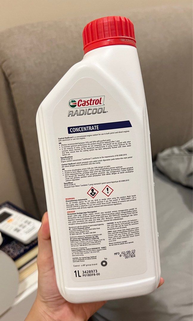 Castrol RADICOOL Summer Coolant and Antifreeze (1L), Auto Accessories ...
