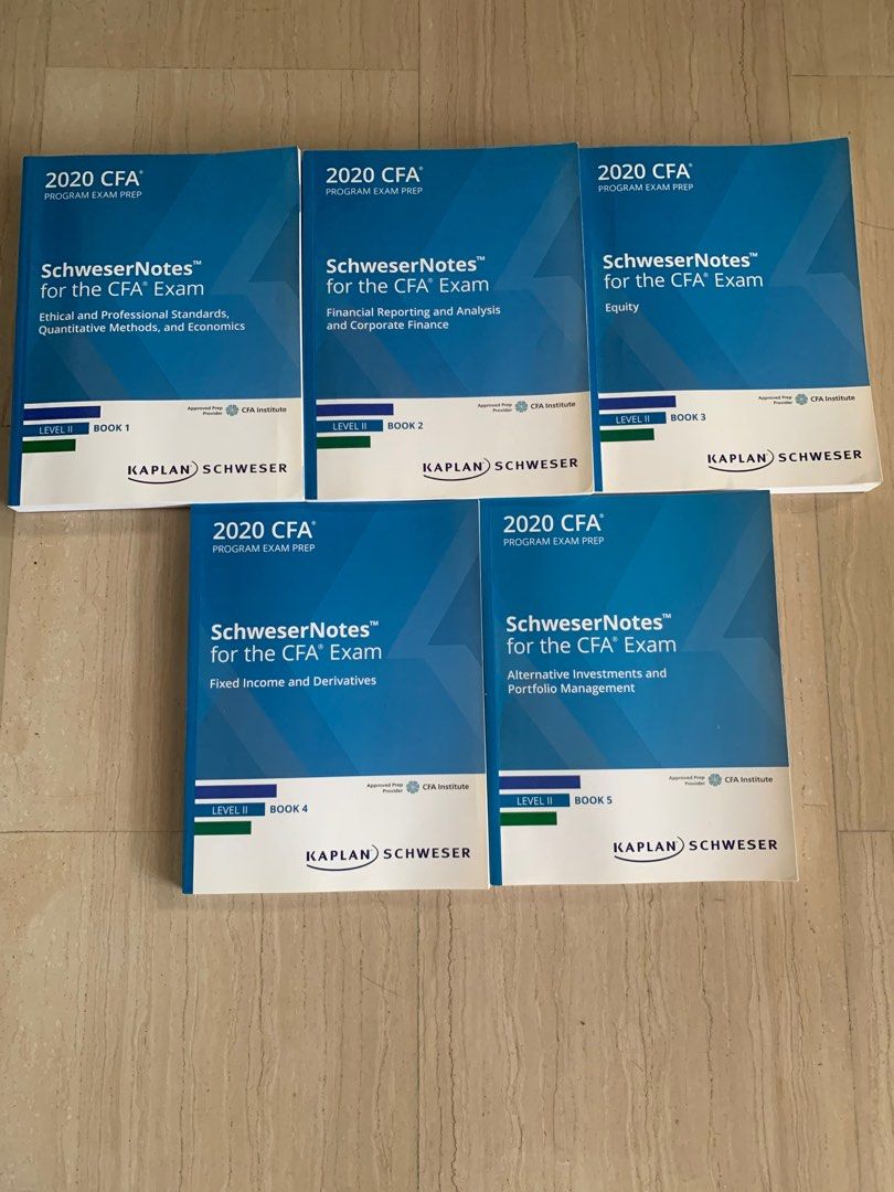 CFA Level 2 Kaplan Schweser Notes 2020, Hobbies & Toys, Books ...