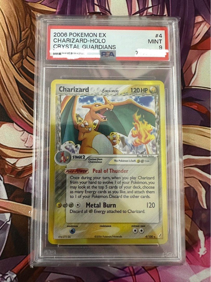 CHARIZARD crystal Guardians PSA9, Hobbies & Toys, Toys & Games on Carousell