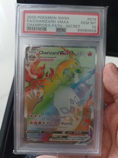 Rainbow Charizard Vmax Champion's Path, Hobbies & Toys, Toys & Games on ...