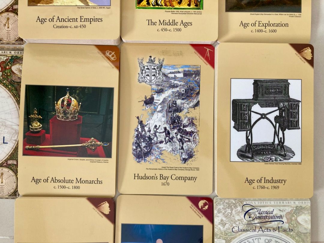 Classical Conversation Timeline Cards (Full Set), Hobbies & Toys, Books ...