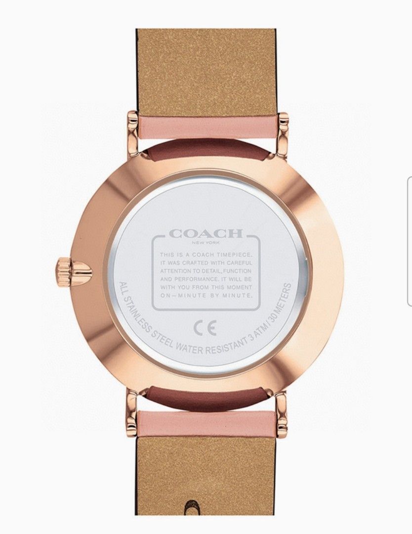 Coach Perry watch tea rose, Luxury, Watches on Carousell