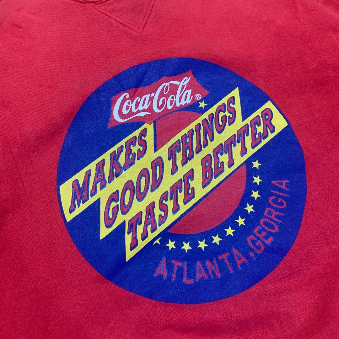 Coca Cola Retro Crew Neck Jacket, Men's Fashion, Coats, Jackets and ...