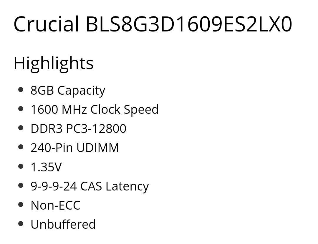 Crucial ballistix low profile ddr3 ram (8gb x2), Computers & Tech ...