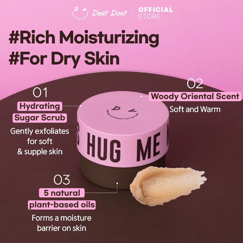Dear Doer Hug Me Body Scrub 300ml, Beauty & Personal Care, Bath & Body ...