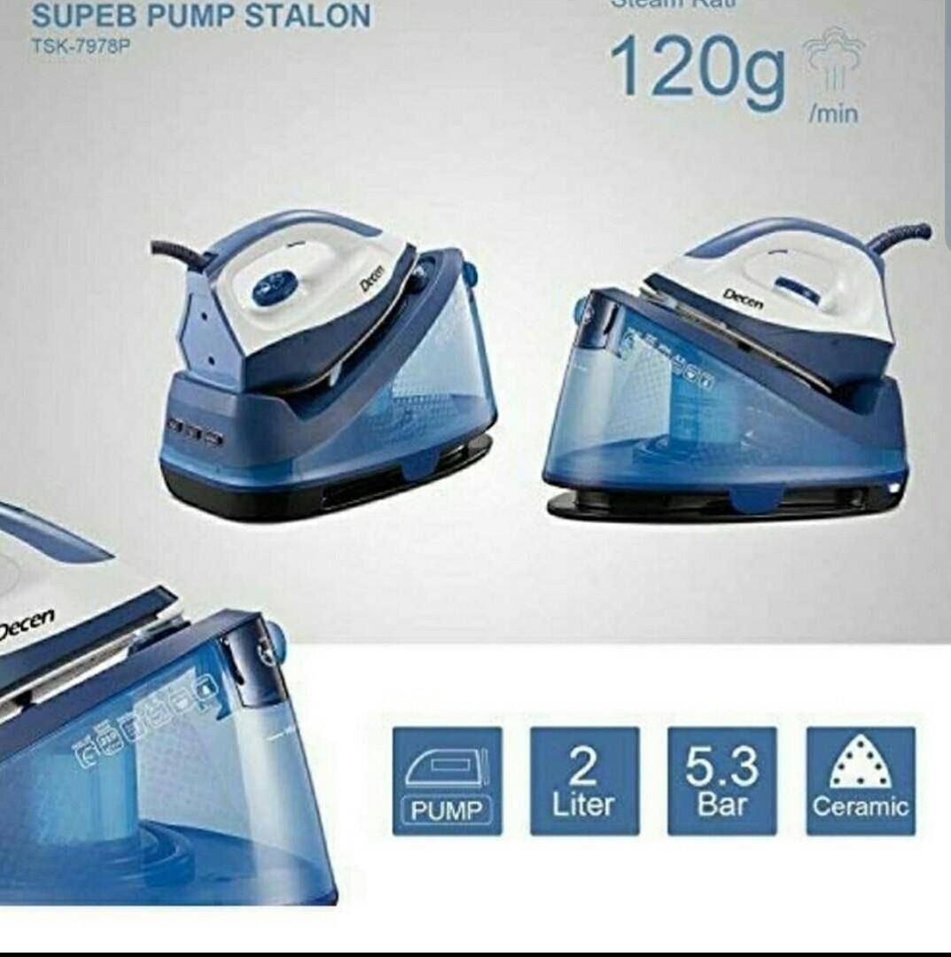 Decen High Pressure Steam Iron 2400W, 5.3 Bar, 2000ml, TV & Home ...