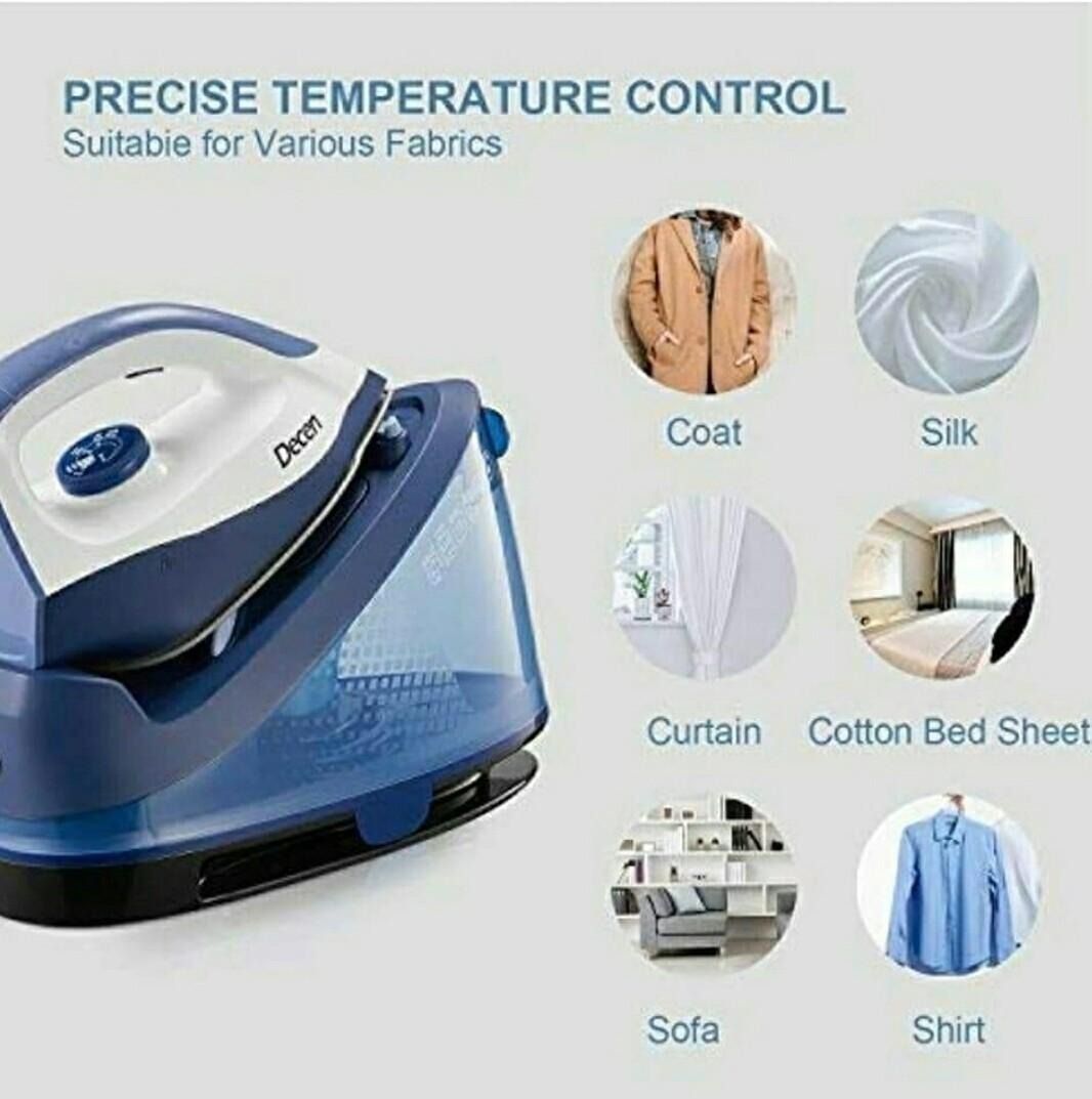 Decen High Pressure Steam Iron 2400W, 5.3 Bar, 2000ml, TV & Home ...