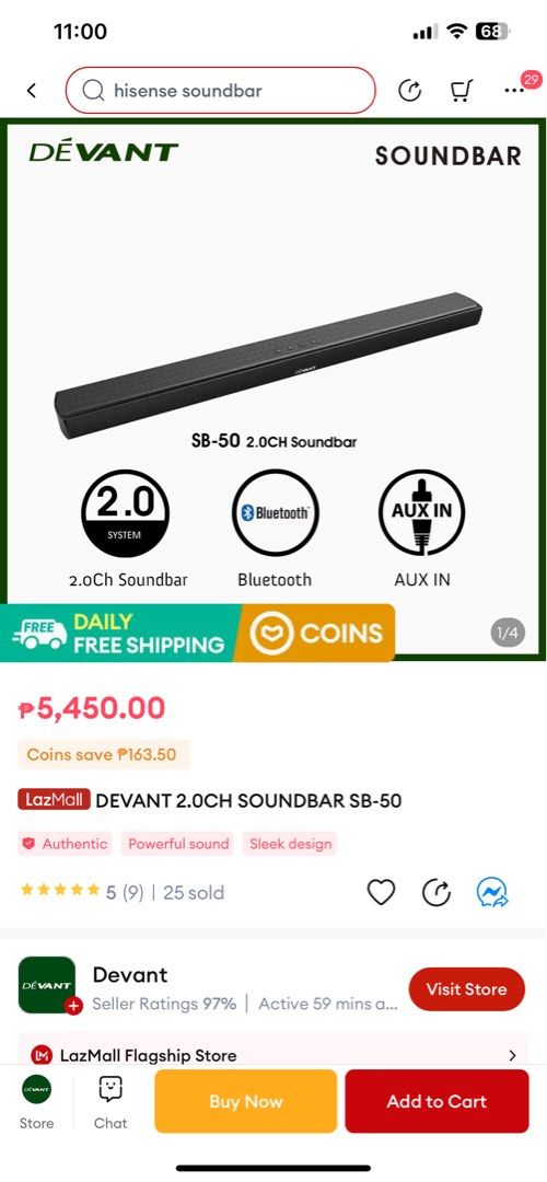 devant sb-50 soundbar speaker with bluetooth, Audio, Soundbars ...