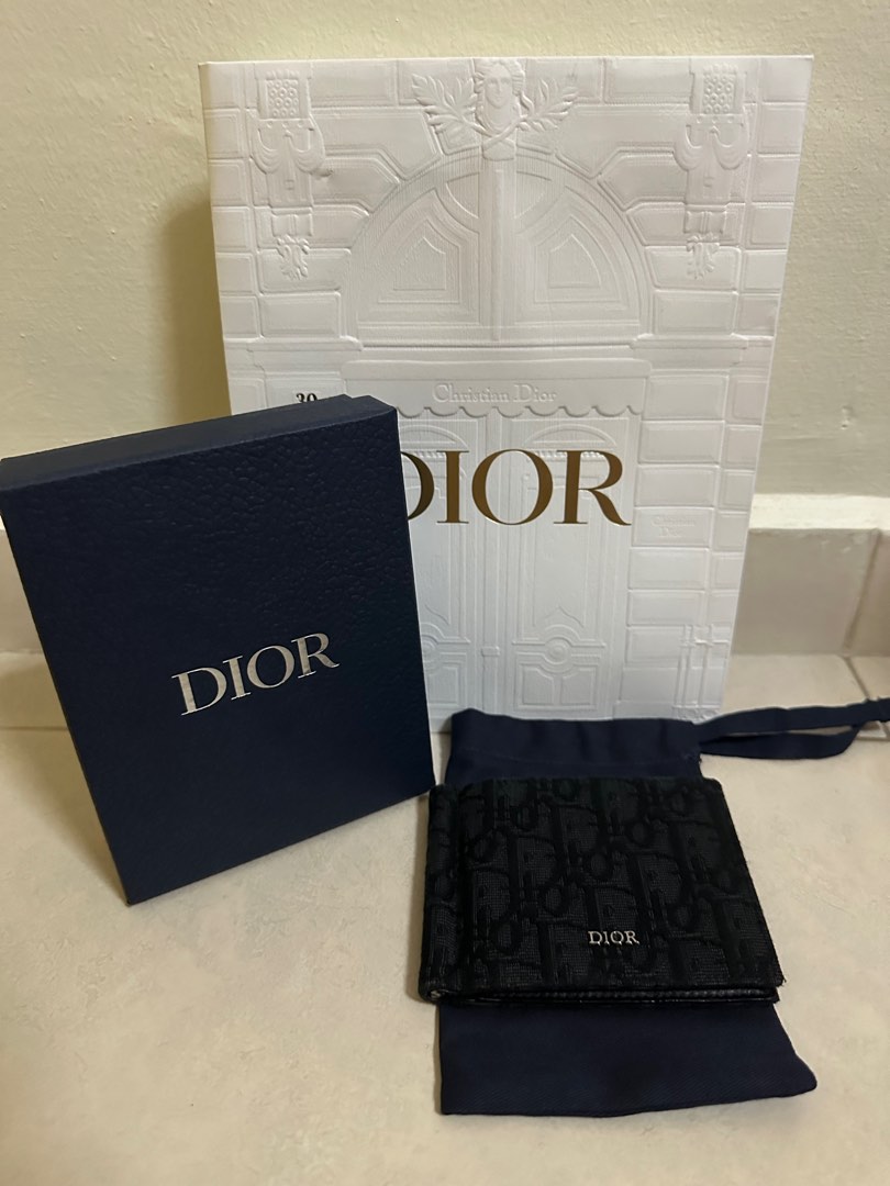 DIOR WALLET WITH BILL CLIP, Luxury, Bags & Wallets on Carousell