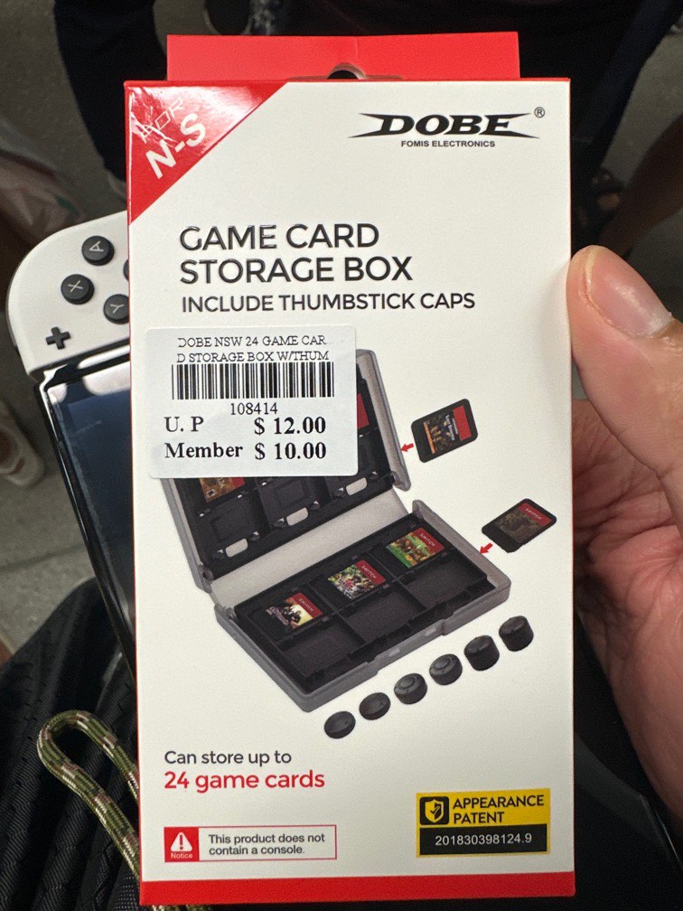 DOBE Game card storage box w/ thumbstick caps, Video Gaming, Gaming ...