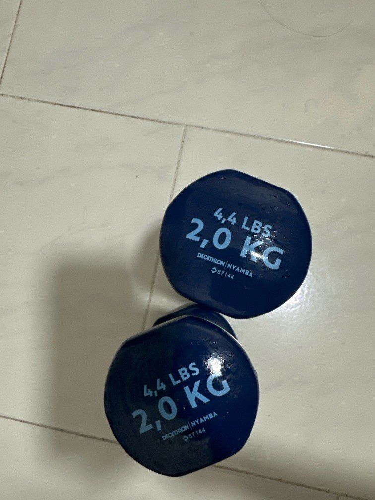 Dumbbell 2kg, Sports Equipment, Exercise & Fitness, Weights & Dumbbells ...