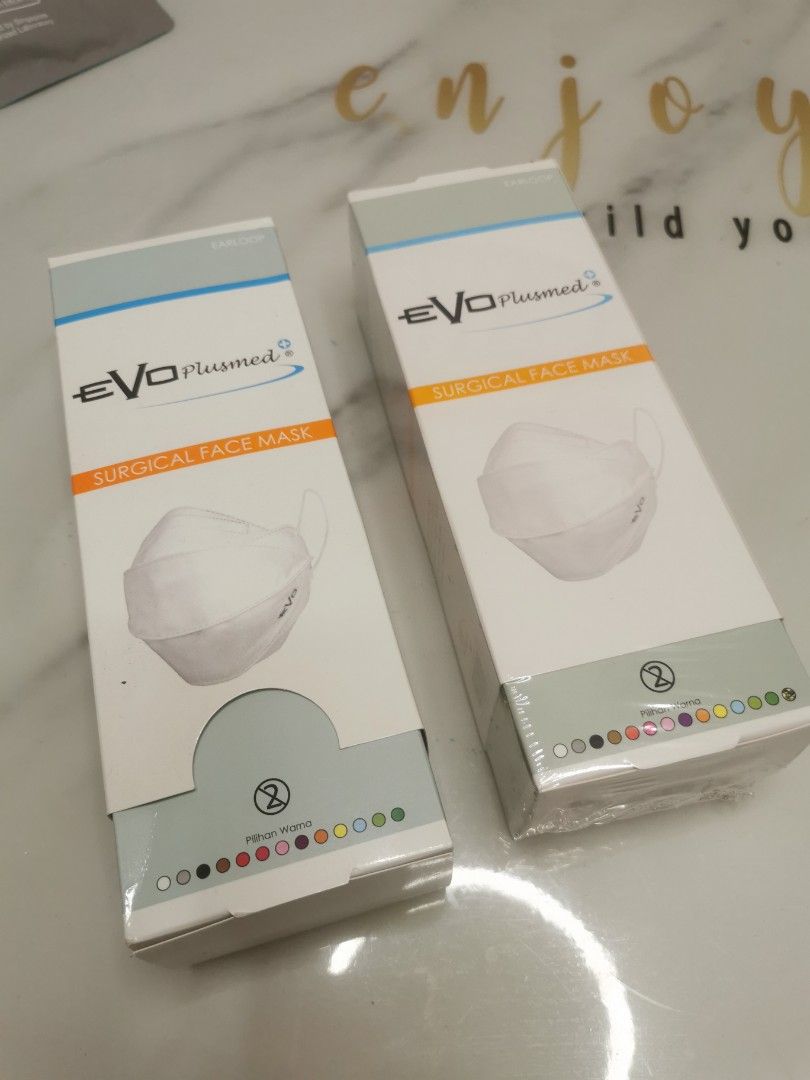 Evo plusmed surgical face mask, Health & Nutrition, Face Masks & Face ...