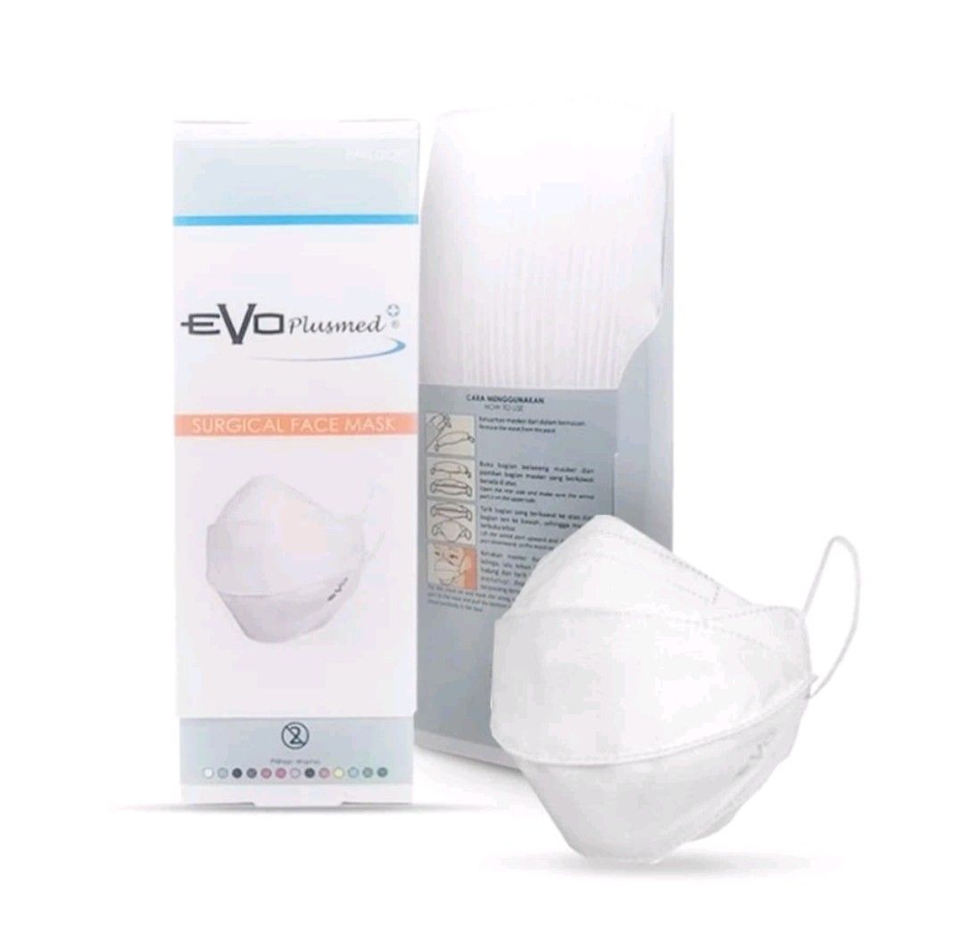 Evo plusmed surgical face mask, Health & Nutrition, Face Masks & Face ...
