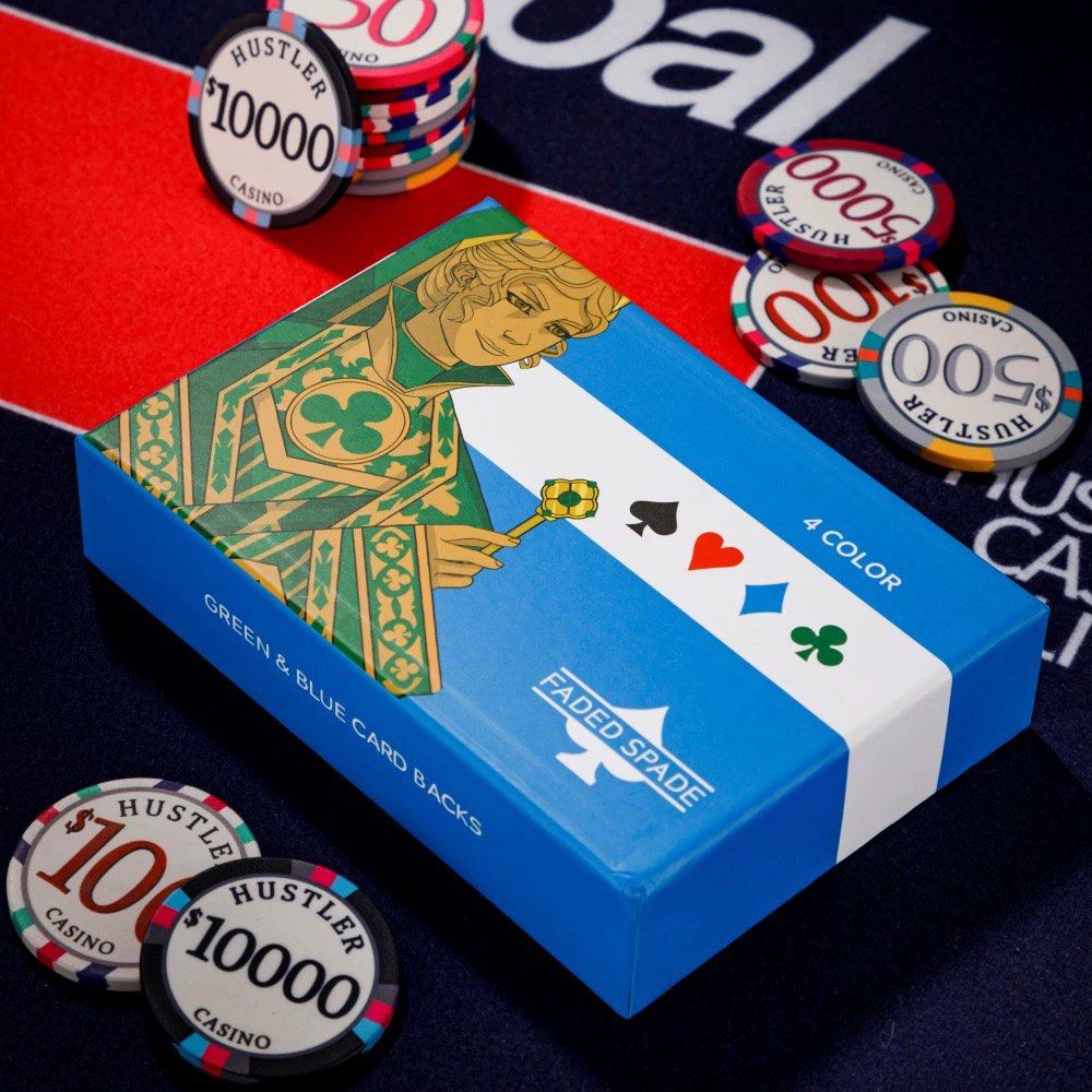 Faded Spade Texas Holdem Poker Card 3.0 Hustler Casino / WPT World ...