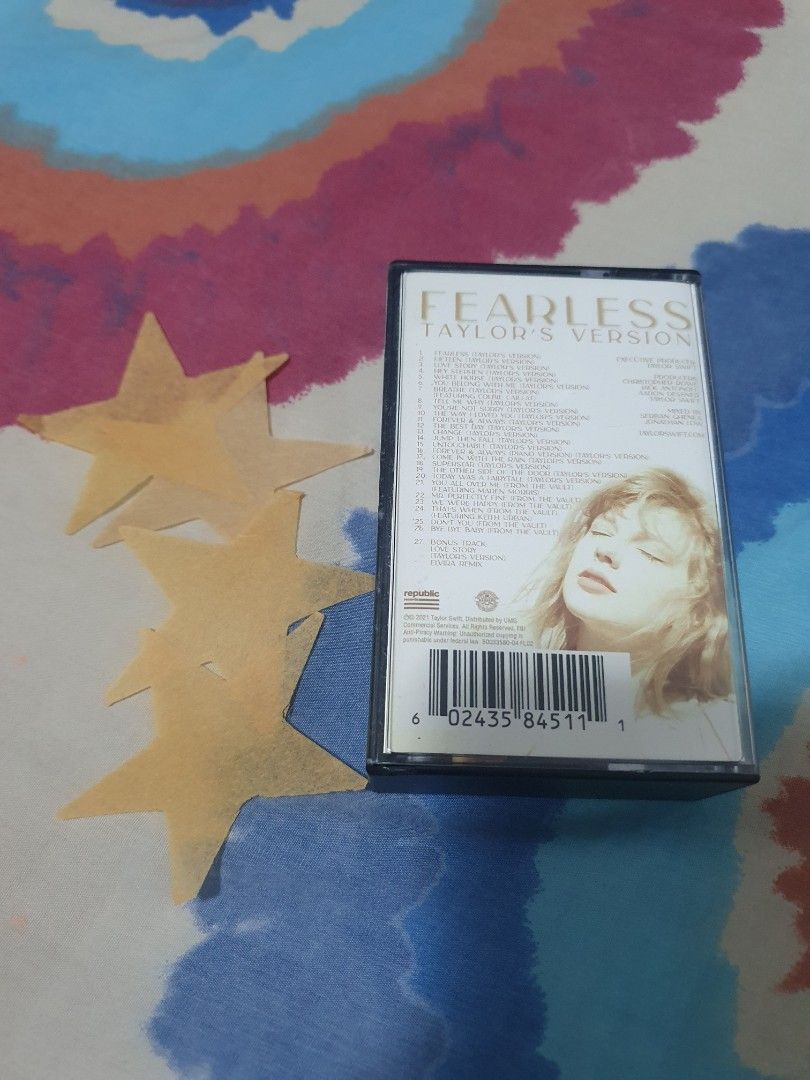 Fearless TV Taylor Swift Cassette Unsealed, Hobbies & Toys, Music ...