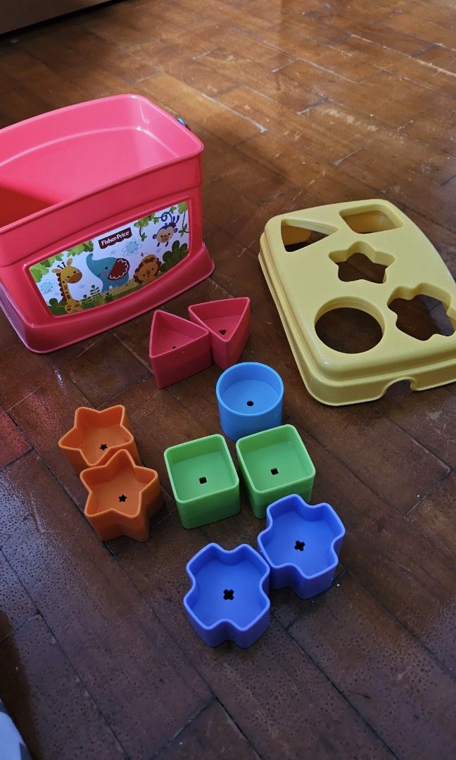 Fisher price stacking bucket, Babies & Kids, Infant Playtime on Carousell