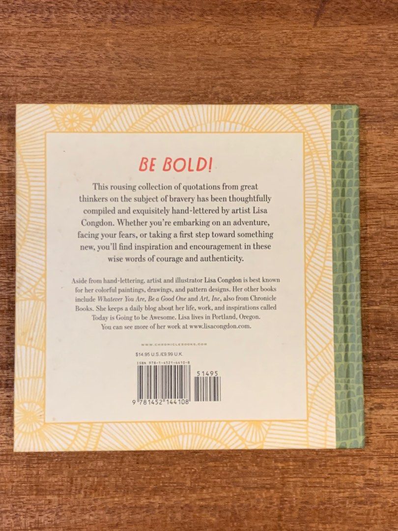 FORtUNE FAVORS the BRAVE : 100 COURAGEOUS QUOTATIONS HAND-LETTERED BY ...