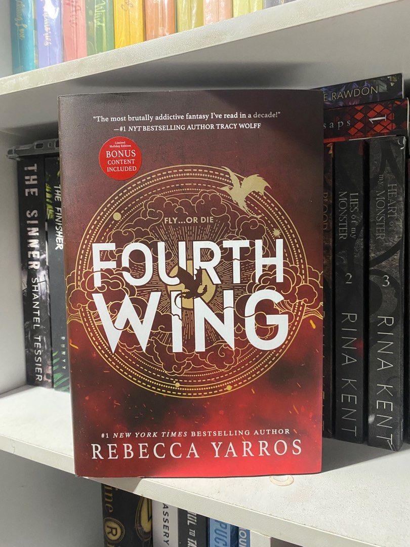 Fourth Wing sprayed edges Rebecca Yarros, Hobbies & Toys, Books ...