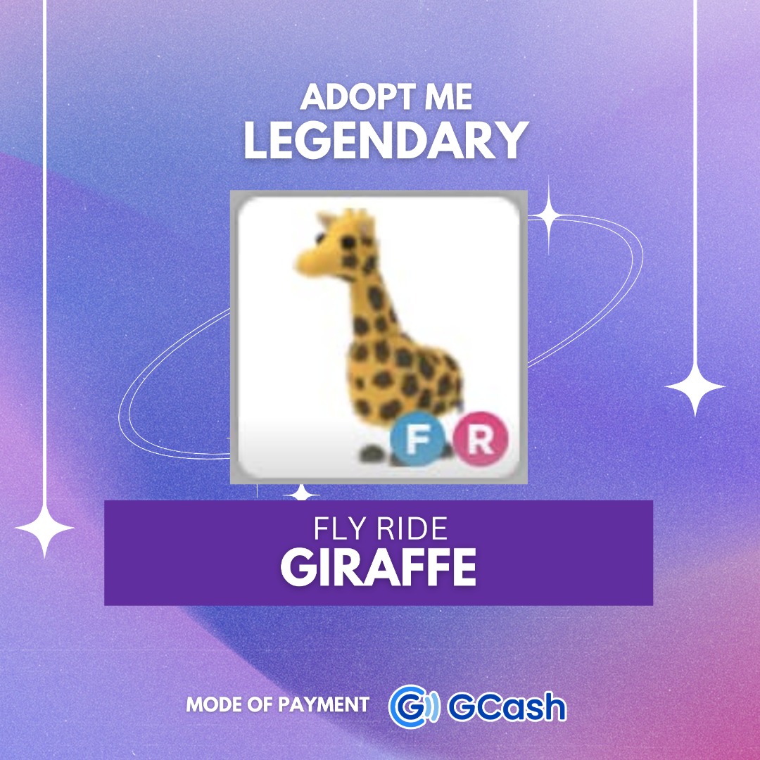 FR Giraffe / Fly Ride Giraffe Adopt Me, Hobbies & Toys, Toys & Games on ...