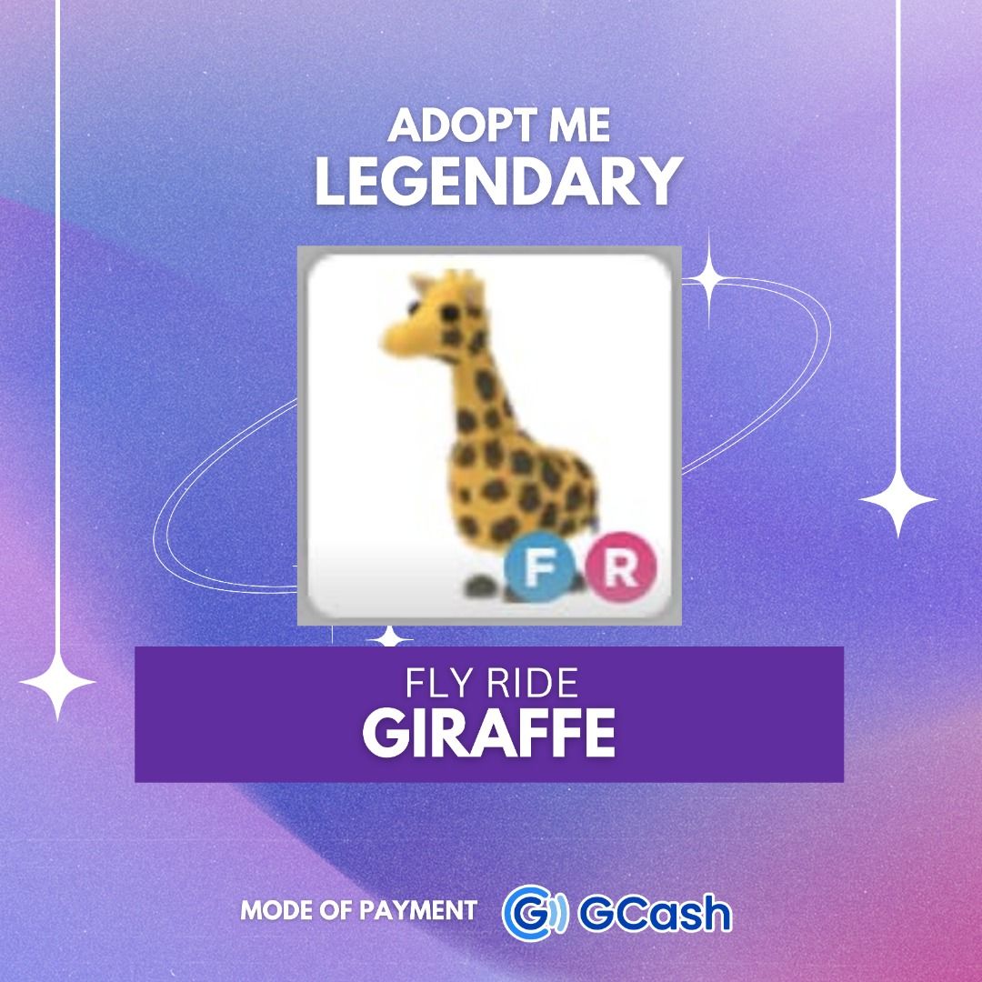 FR Giraffe / Fly Ride Giraffe Adopt Me, Hobbies & Toys, Toys & Games on ...