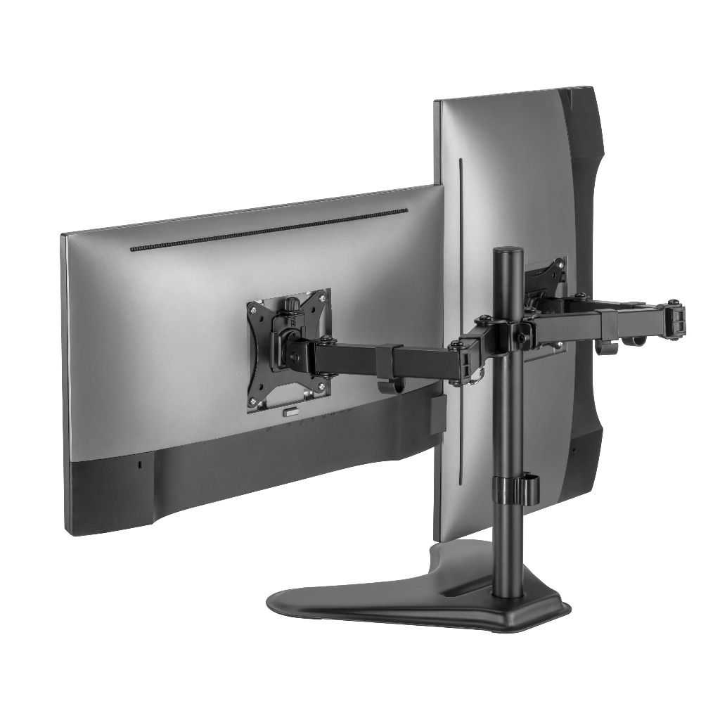 [FREE DELIVERY] EVO Dual Monitor Free-Standing Desk Stand Mount for 2 ...